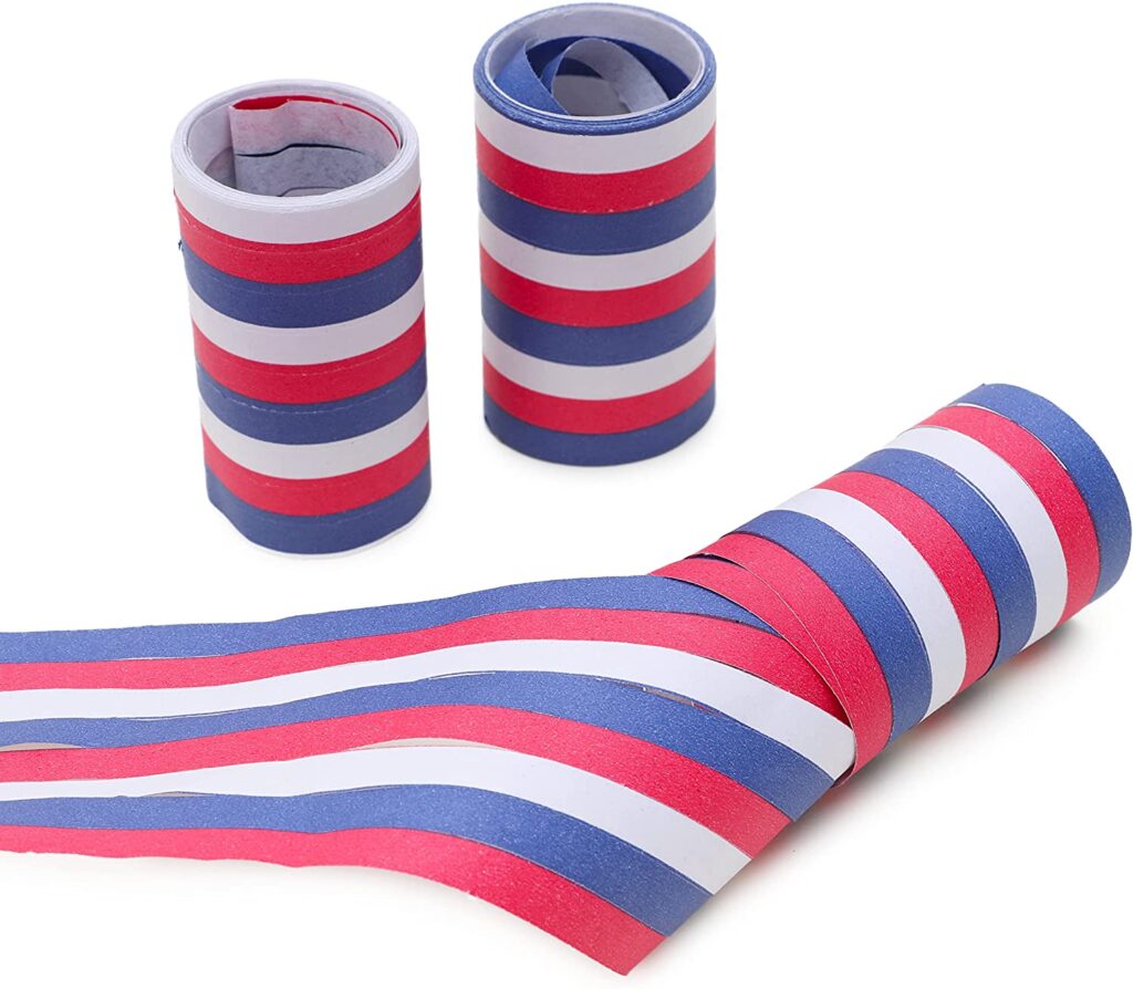 Pack of 3 - 2.7m Union Jack Style Paper Party Streamers - His Majesty ...